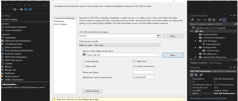 Load Data From Oledb Source Table To Oledb Destination In A Table Hireforceglobal