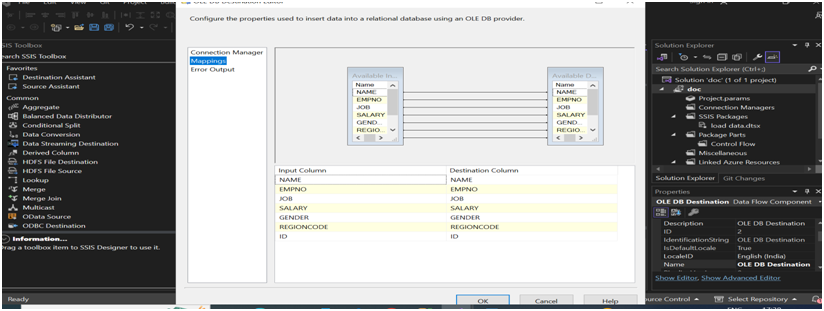 Load Data From Oledb Source Table To Oledb Destination In A Table Hireforceglobal