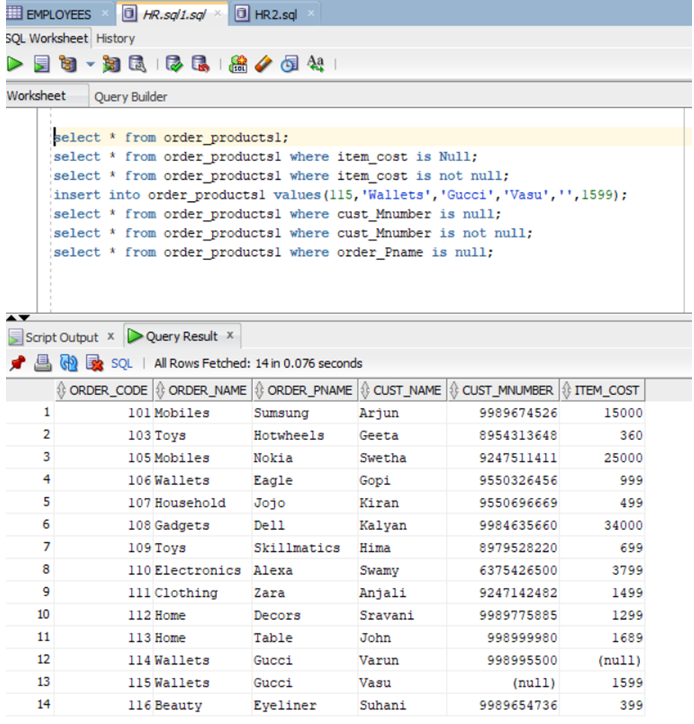 Sql Operators - hireforceglobal