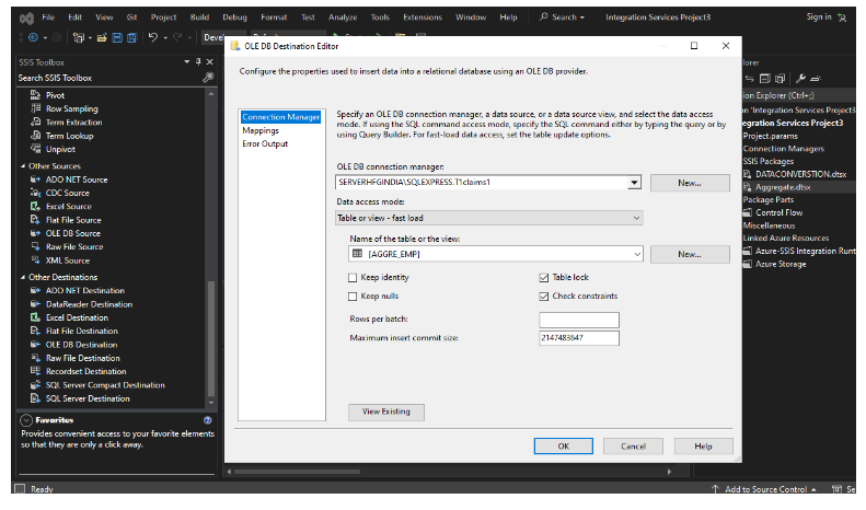 AGGREGATE TRANSFORMATION IN SSIS - hireforceglobal