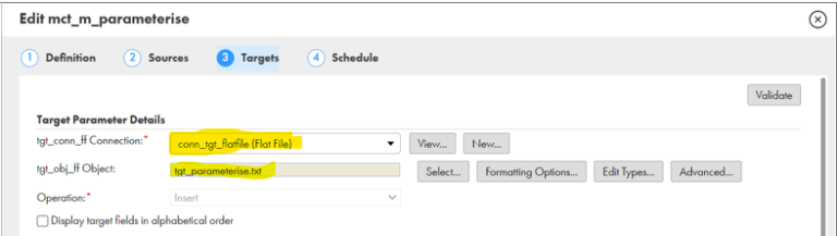 Parameterize Source and Target Connections in IICS - hireforceglobal