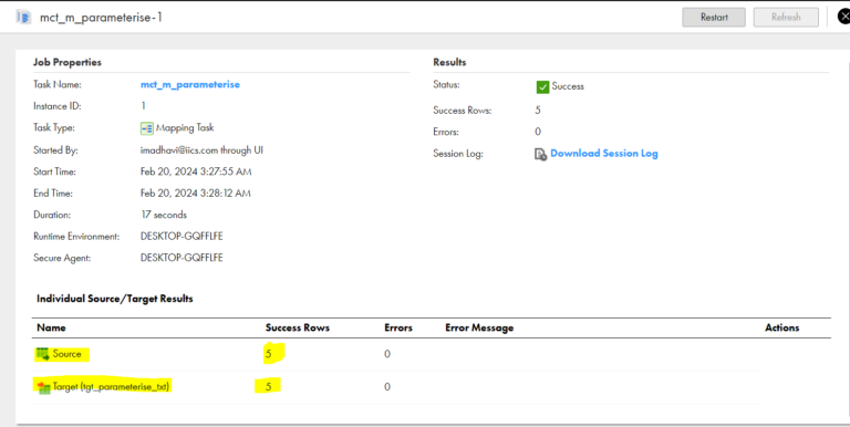 Parameterize Source and Target Connections in IICS - hireforceglobal