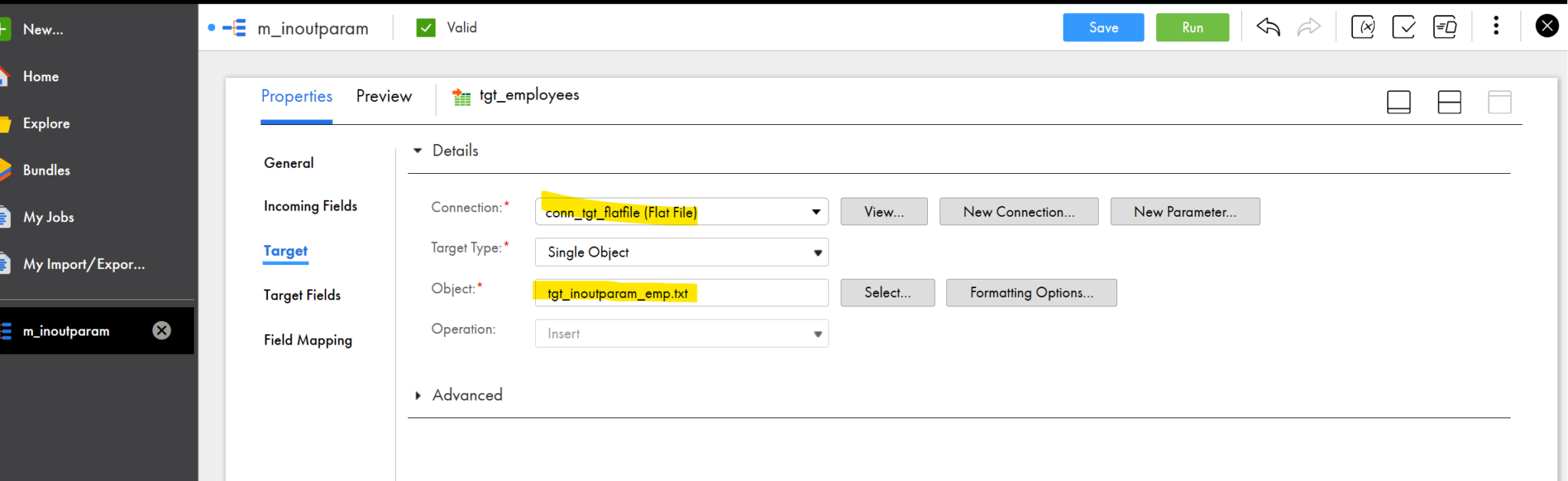 IN-OUT PARAMETER IN IICS - hireforceglobal