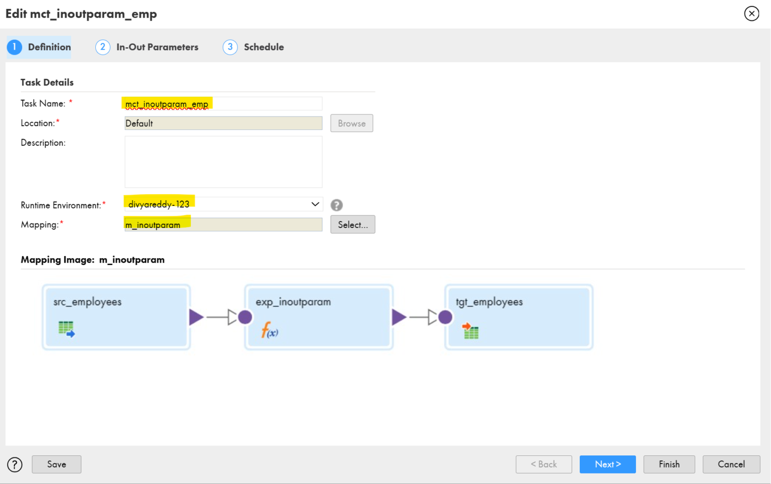 IN-OUT PARAMETER IN IICS - hireforceglobal