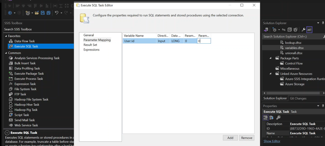 How to create Variables in SSIS - hireforceglobal